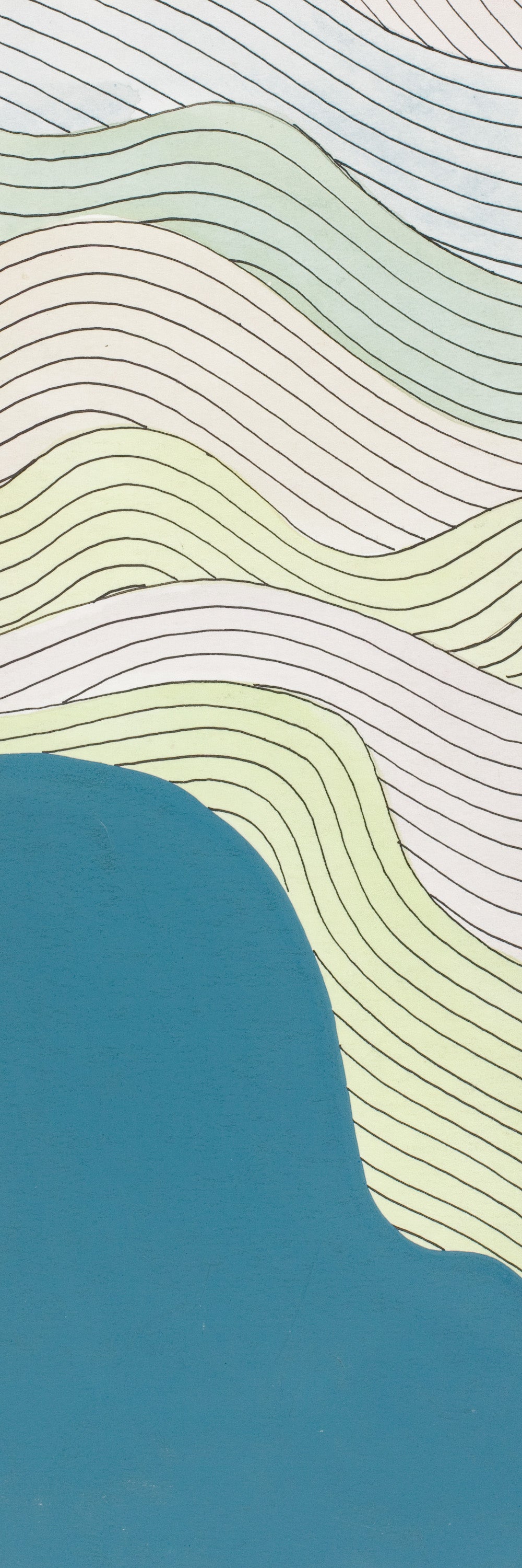 Mountain Waves Framed Wall Art – Textile Hive