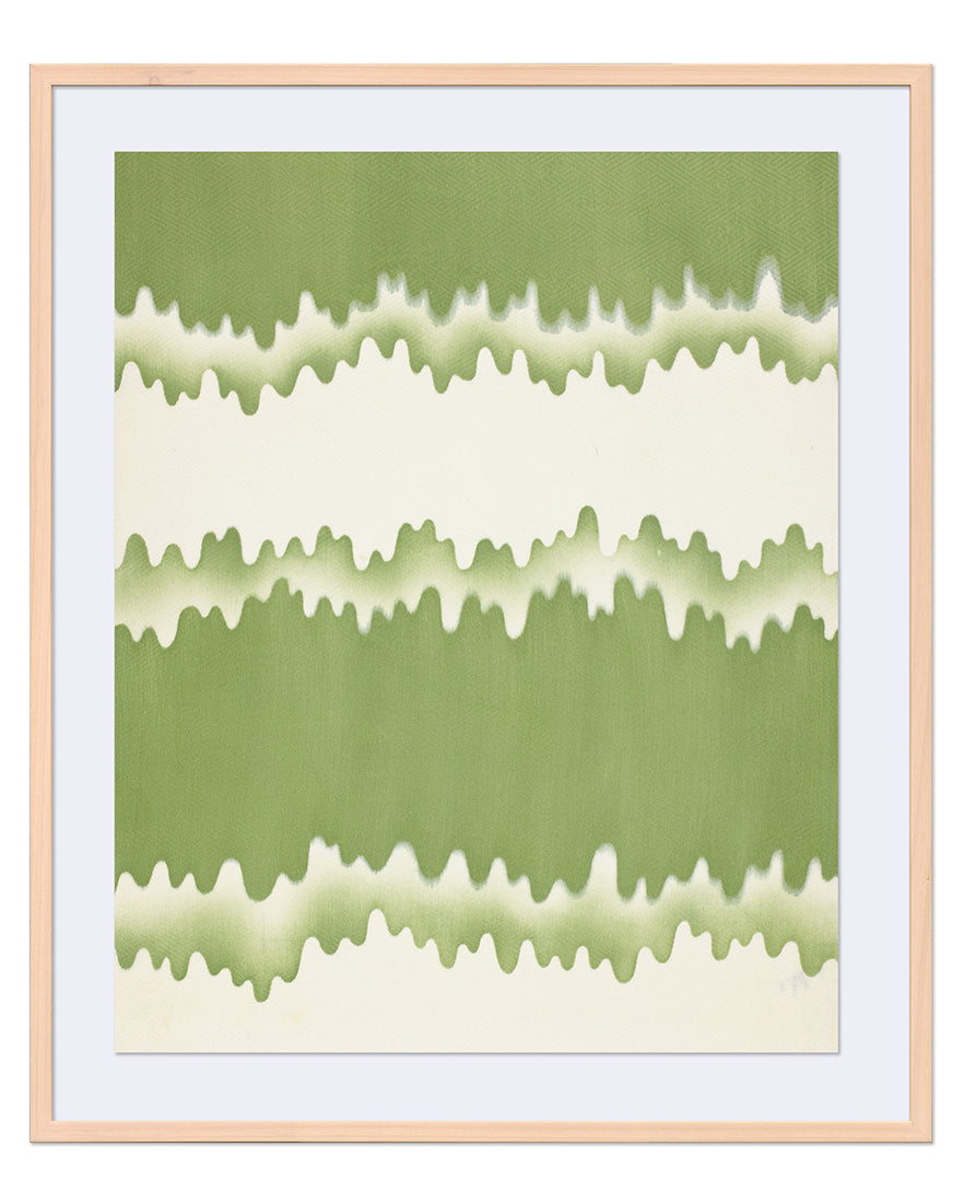 Brush Dyed Melon Framed Wall Art – Textile Hive